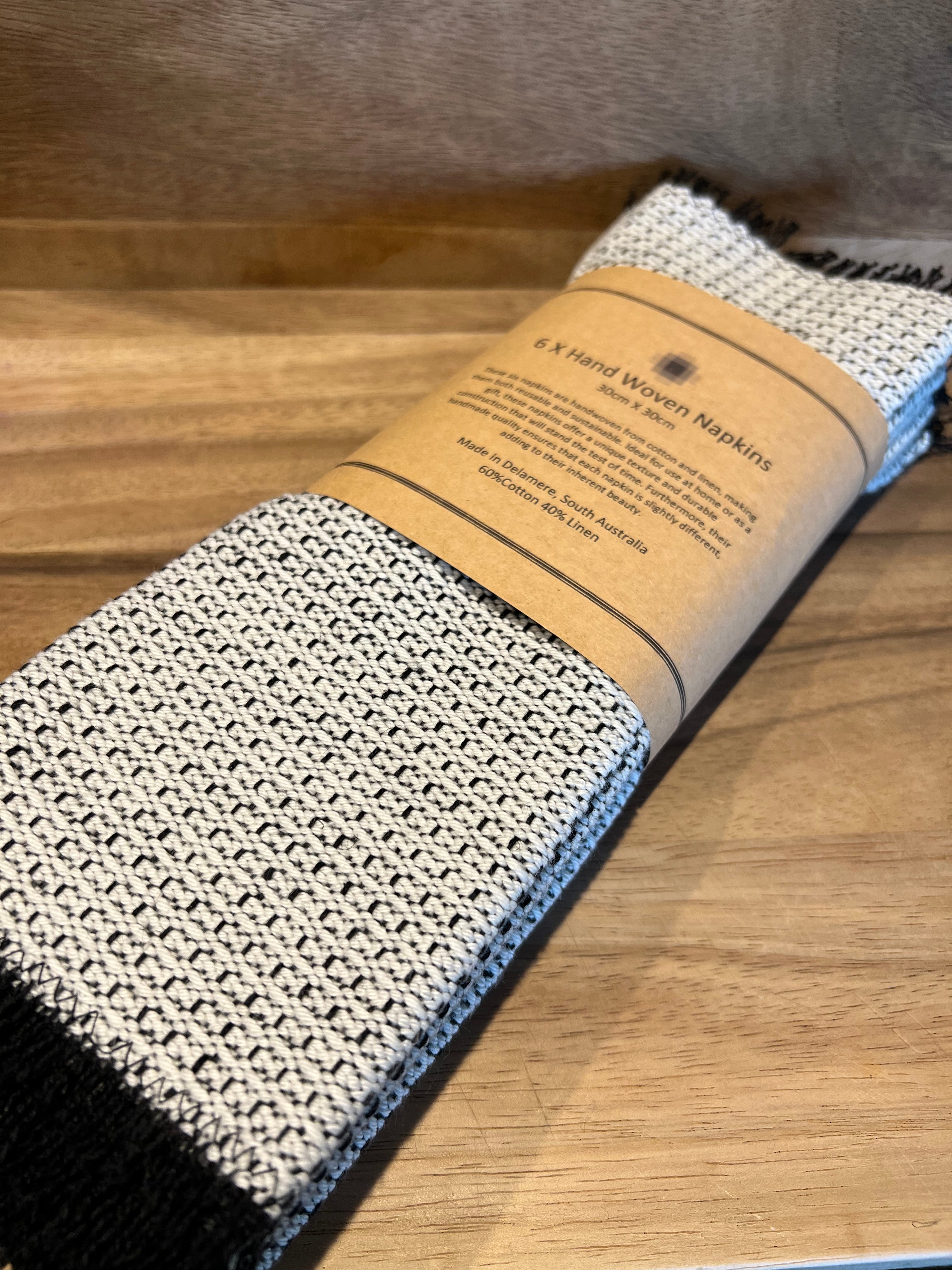 Handwoven Napkin (Pack of 6) – Ruray Designs -Textiles & Ceramics